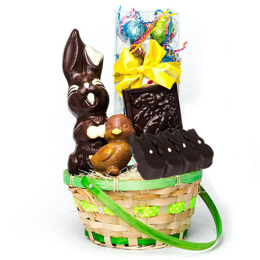 dark chocolate easter baskets